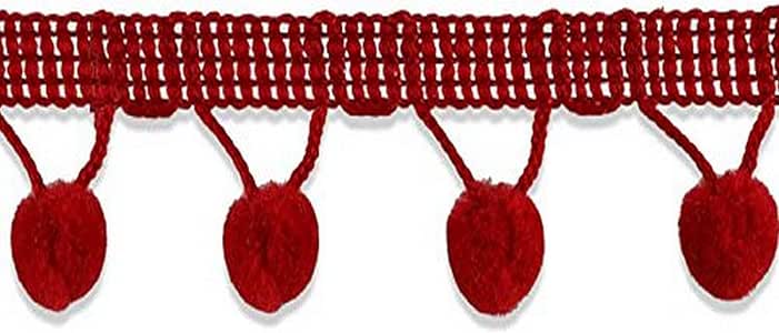 Amazon.com: Decorative Trimmings Ball Fringe, 1 1/4" Wide 18 yd, Red