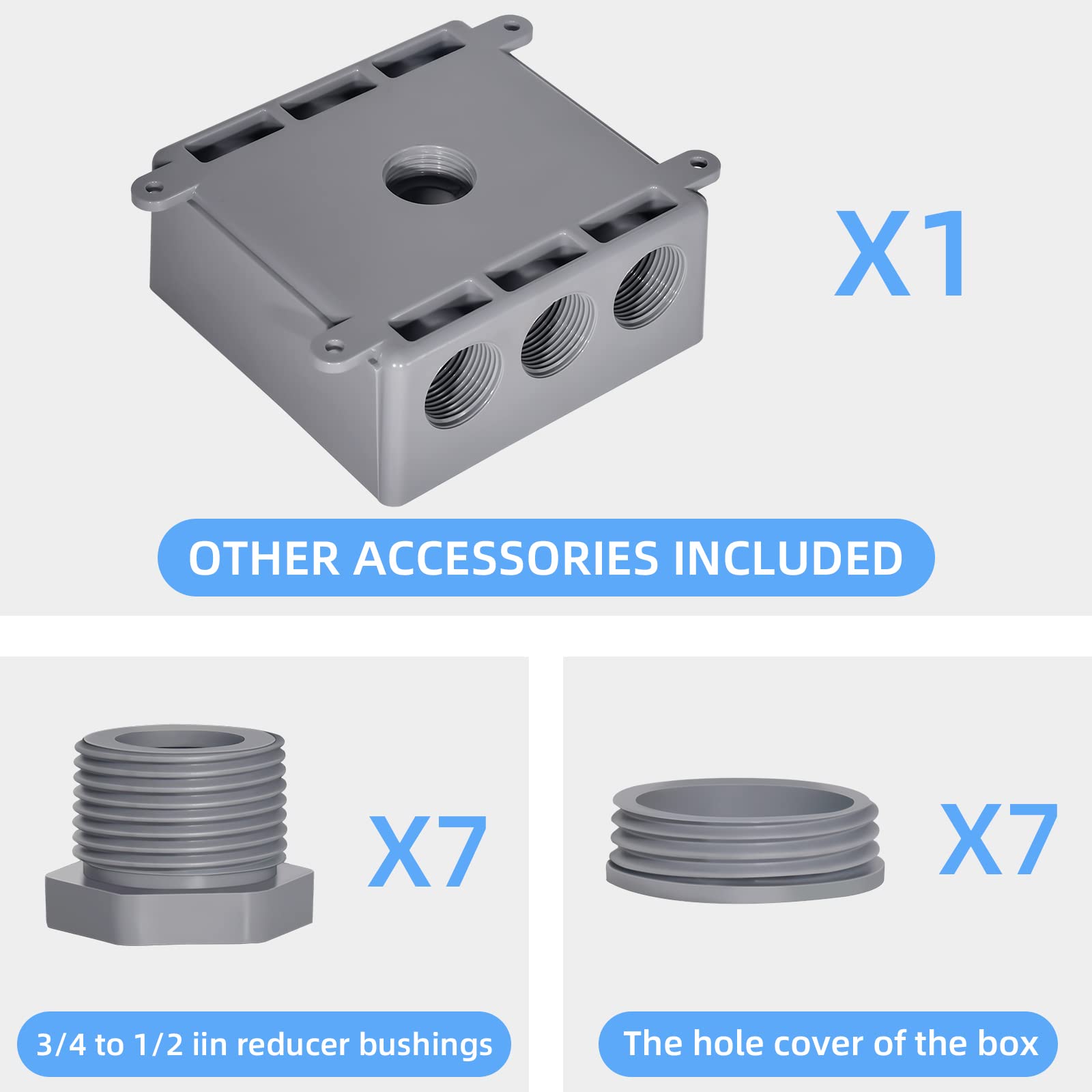 Mua Two Gang electrical box, Suitable 1/2-Inch or 3/4-Inch electrical ...