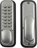 Digital Code Lock Door Lock - Chrome - Weather Resistant KeyPad ...