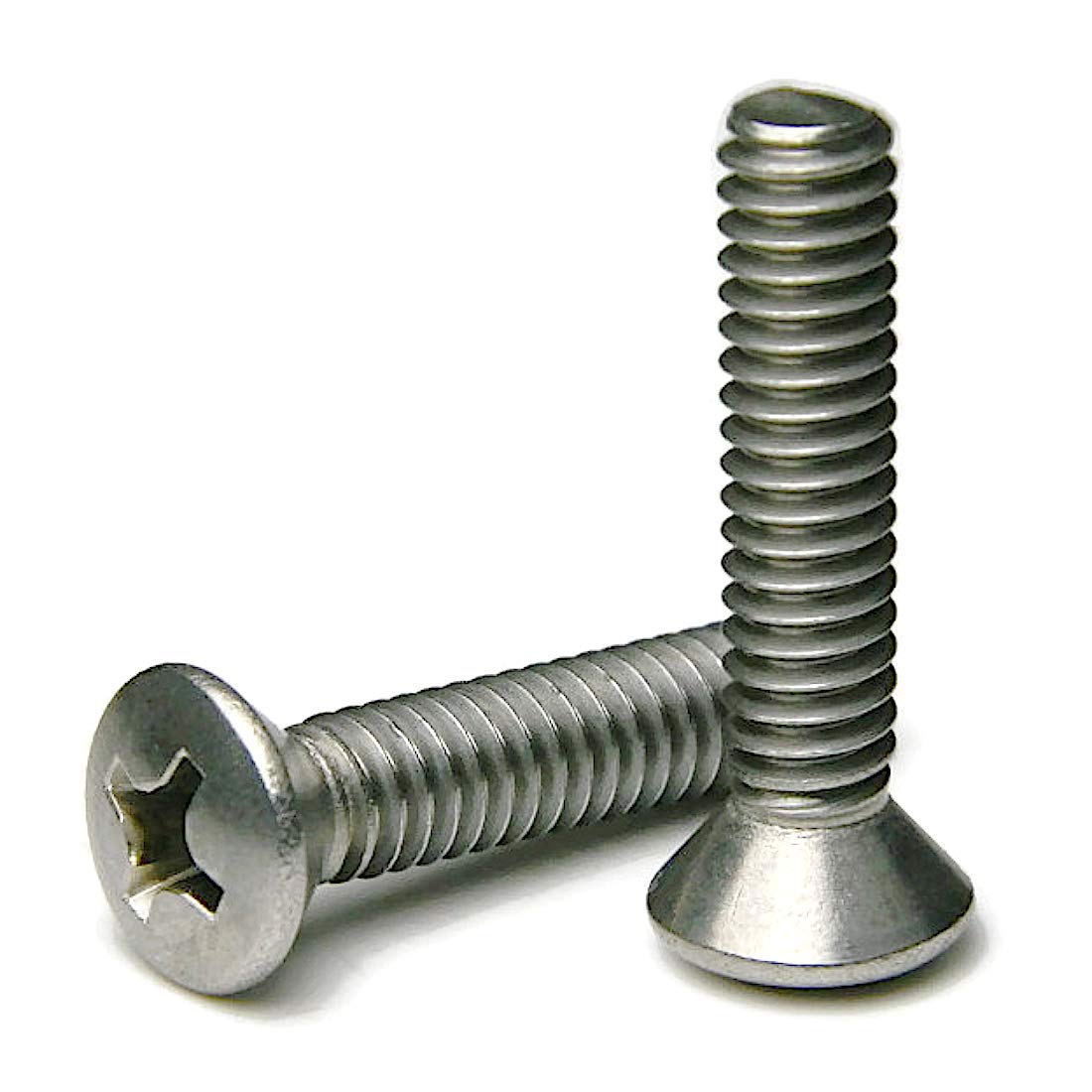 Phillips Oval Head Machine Screw 18-8 Stainless Steel - 1/4"-20 x 1-3/4 ...