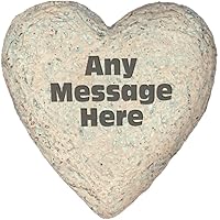 Amazon.com: GiftsForYouNow Any Message Personalized Garden Stone with 3 ...