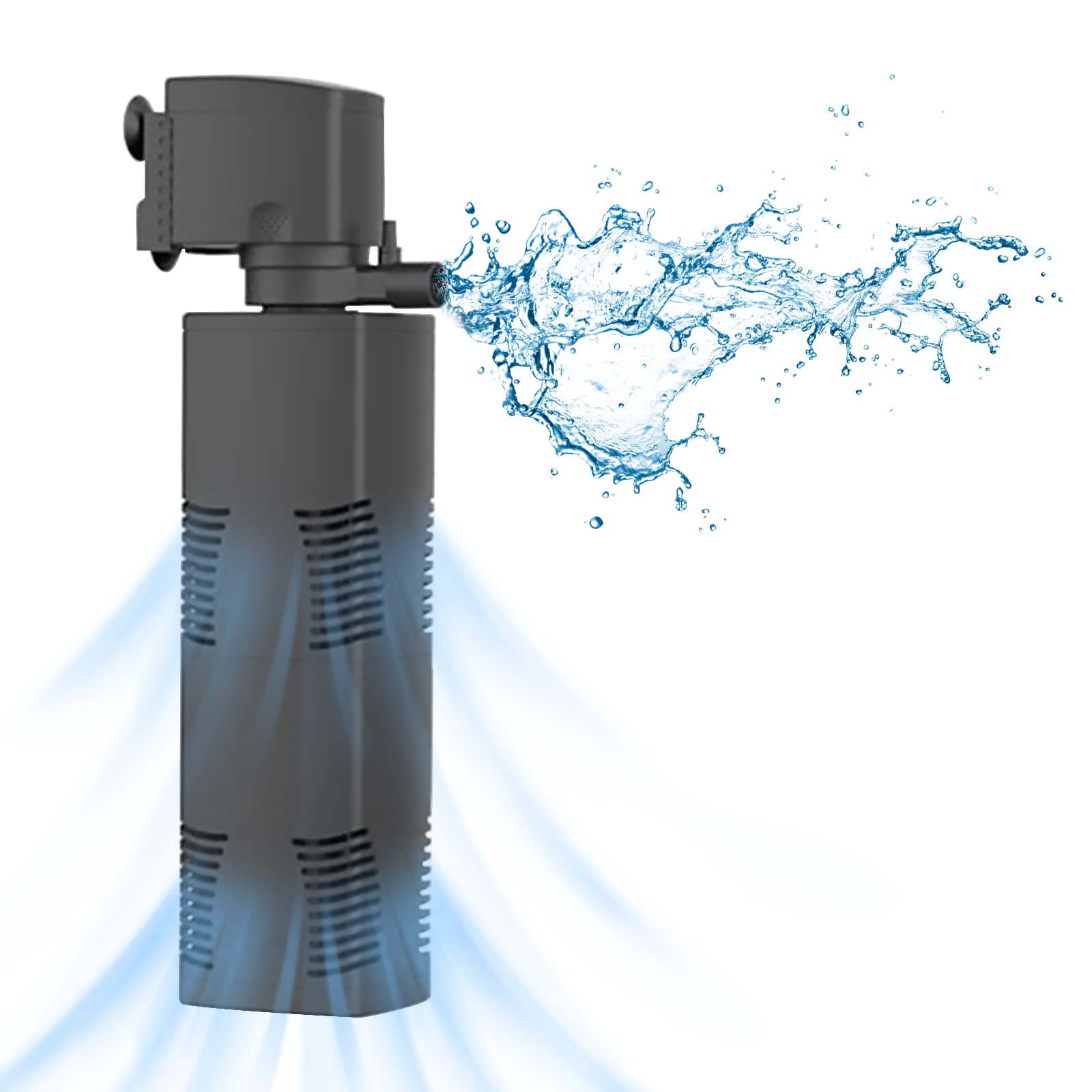 TARARIUM Fish Tank Filter Small Pond Filter for 100-200 Gal. Tank ...