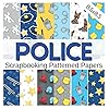 POLICE: Scrapbooking paper | Police officer / sheriff themed decorative ...