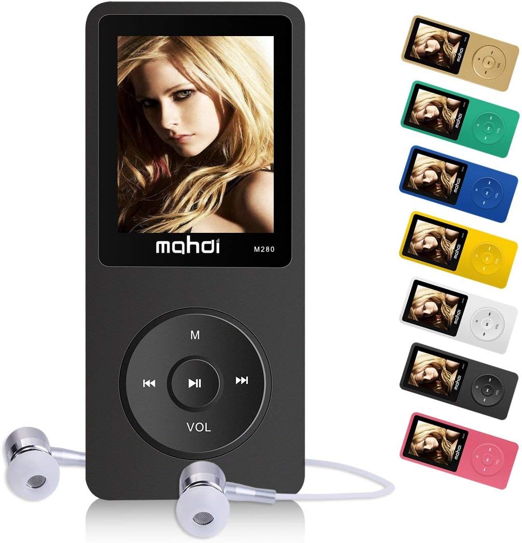 Amazon.com: MYMAHDI 16GB MP3 Music Player 1.8 Inch Screen 70h Lossless ...