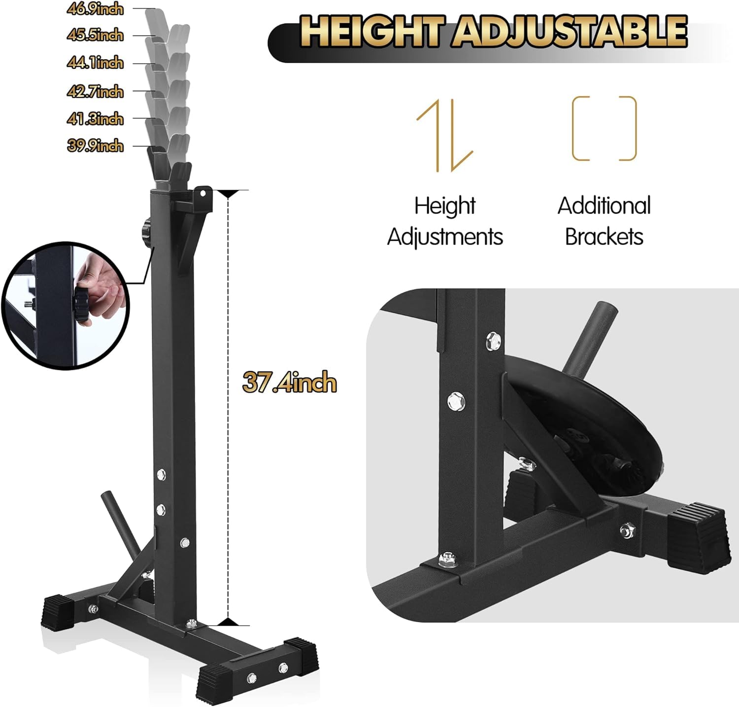 Mua Bench Press, CANPA Olympic Weight Bench with Squat Rack Workout ...