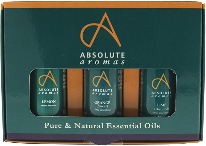 Absolute Aromas Citrus Essential Oils Bundle - Set of 3 x 10ml - 100% ...