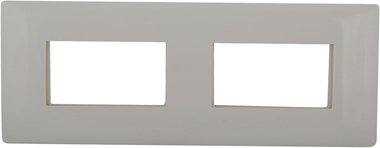 Buy LEGRAND Polycarbonate Mylinc 6 Module Plate (White, Standard Size ...
