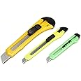 Amazon.com: Darice Retractable Razor Knife Set, 3 Knives, Assorted ...