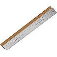 Metal Rulers with Cork Backing, 12in Stainless Steel Straight Ruler ...