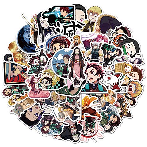 Demon Slayer Stickers [100pcs] Waterproof Vinyl Decoration for Laptop ...