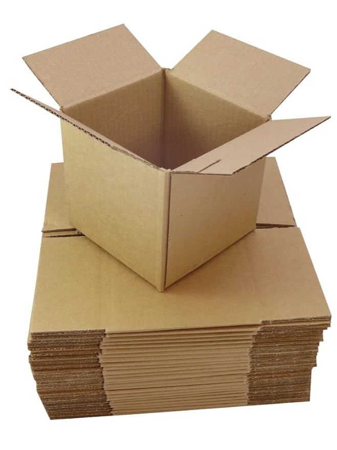 10 Small Brown Cardboard Packaging Boxes Size 5 x 5 x 5" / 127 x 127 x ...