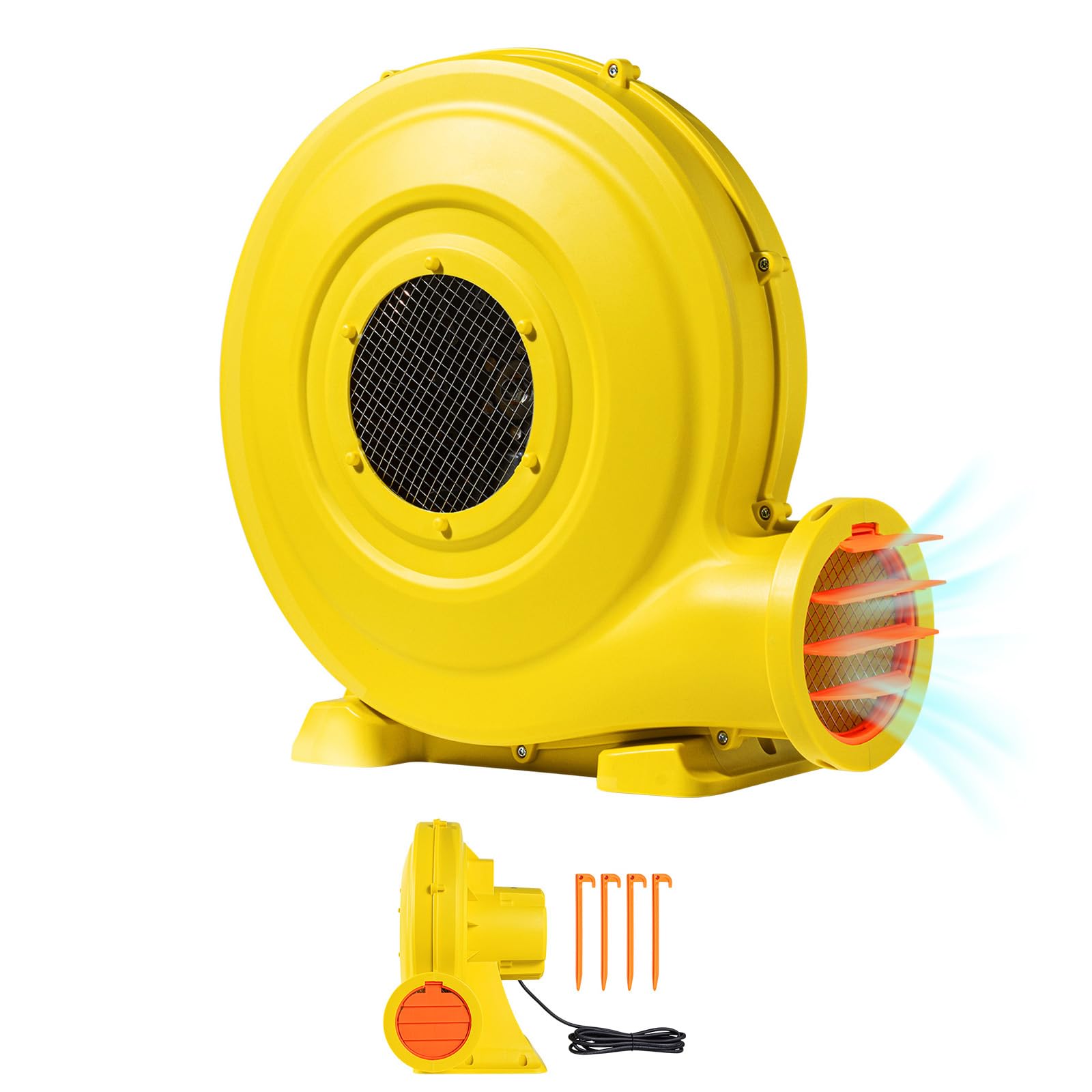 VEVOR Inflatable Blower, 1.0 & 1.3 HP Dual-Power, Electric Air Blower ...