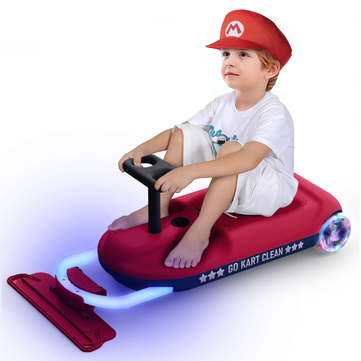 Ultra Kart Go Kart Clean Portable Ride On Race Car 12v Variable Speed ...