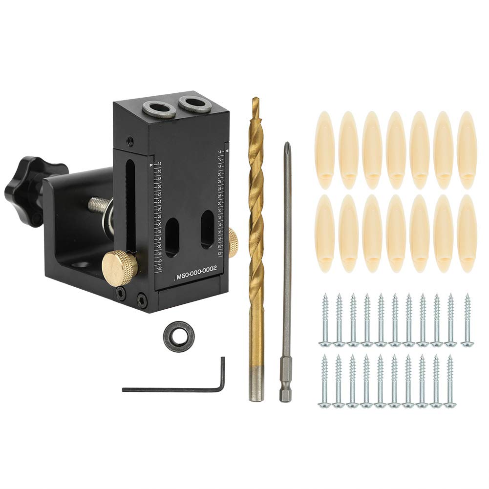 Oblique Drill Guide Kit 9mm Drill Bit Woodworking Hole Drilling Locator ...