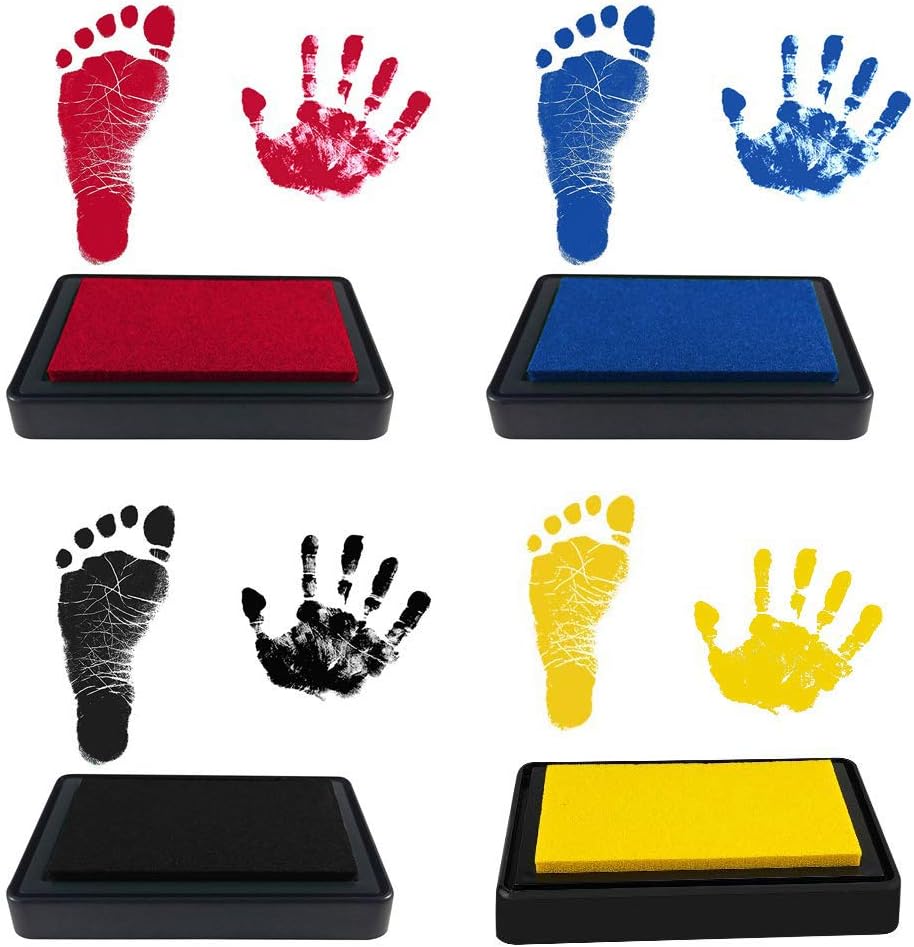 Wenxiaw Baby Handprint and Footprint Kit Pet Paw Print Kit Baby Safe ...