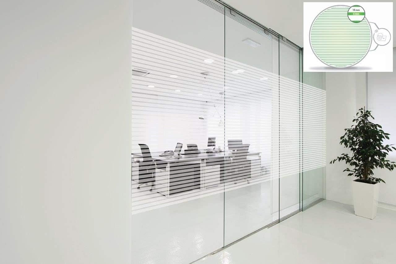 18 mm Horizontal Striped Window Film - Kana A Self Adhesive, Decorative ...