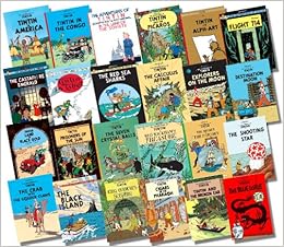 COMPLETE Adventures of Tintin Hardback Collection, 24 Books, RRP £263. ...