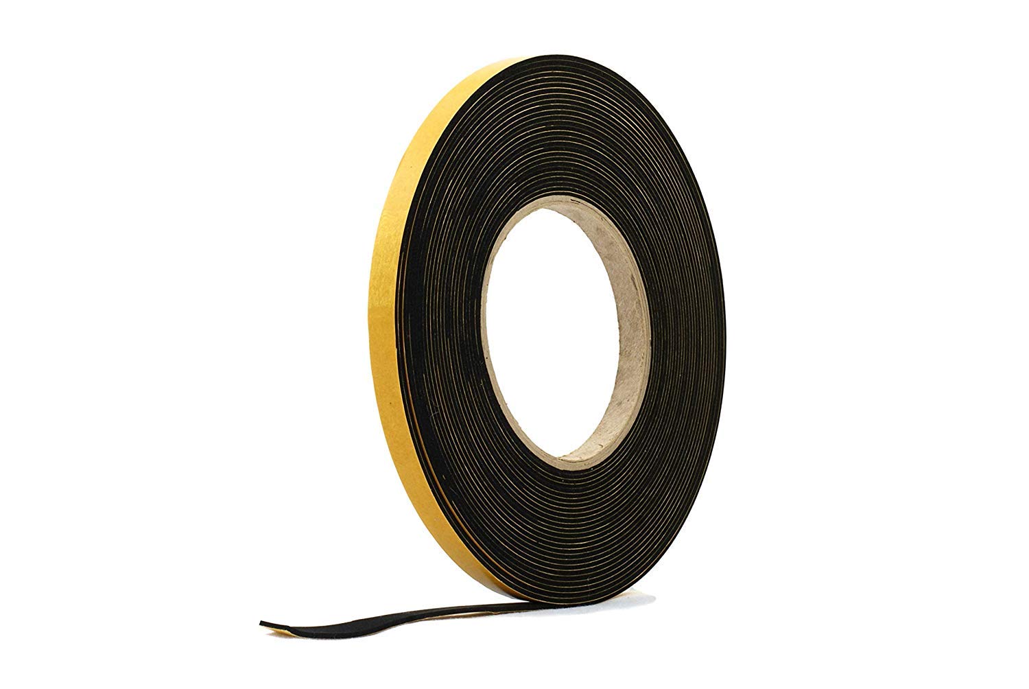 Striscia spugna autoadesiva di gomma nera in neoprene 10 mm di ...