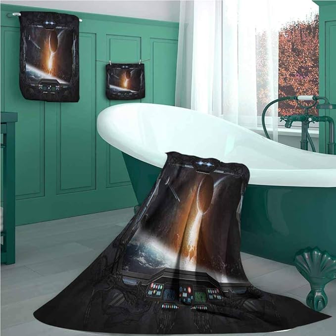 Amazon.com: Outer Space Home Towel Set, Scenery of Planets from The ...