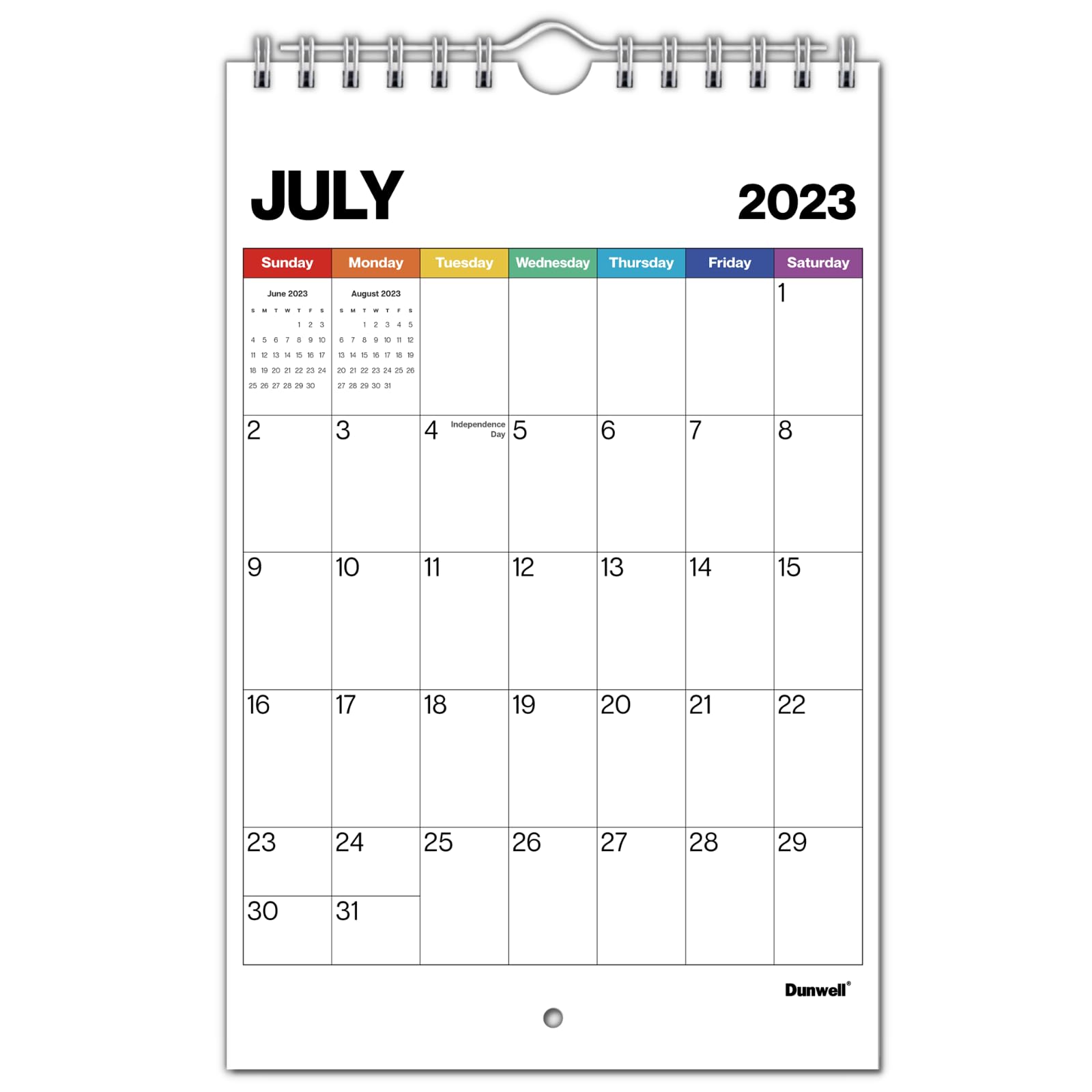 Mua Dunwell Small Wall Calendar 2023-2024 - (Colorful), 5.5 x 8.5 Mini ...