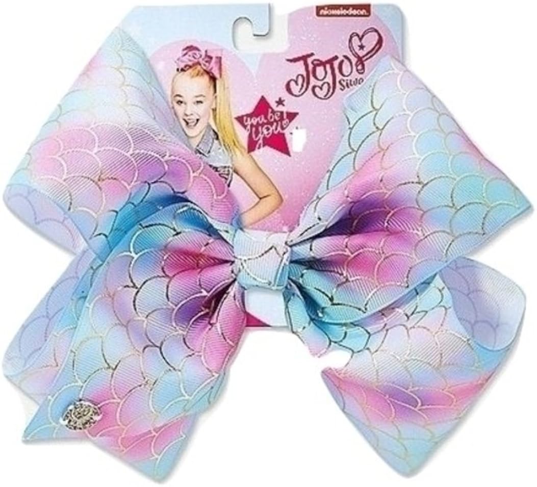 Amazon.com: JoJo Siwa Large Mermaid Scales Dance Hair Bow: Clothing