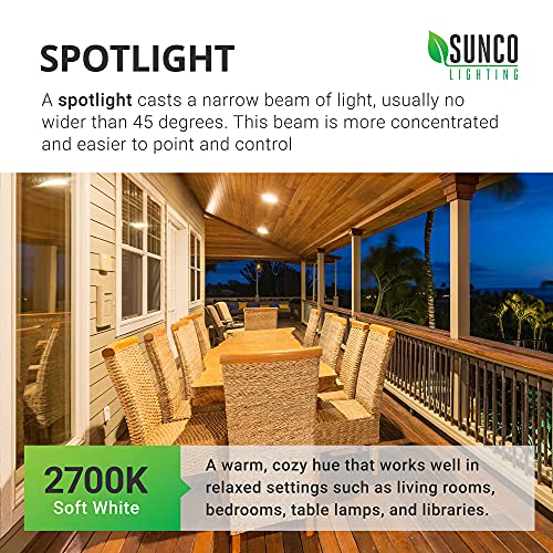 Sunco Lighting LED PAR38 Outdoor Floodlight Bulbs, Dusk to Dawn ...