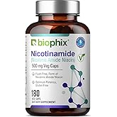 Amazon.com: biophix B-3 Nicotinamide 500 mg 180 Caps - Nicotinic Amide Niacin Natural Flush-Free ...