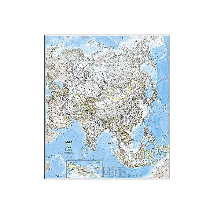 Buy National Geographic: Asia Classic Wall Map - Laminated (33.25 x 38 ...