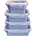 Amazon.com: RMAMSCOV Silicone Collapsible Food Storage Containers with ...