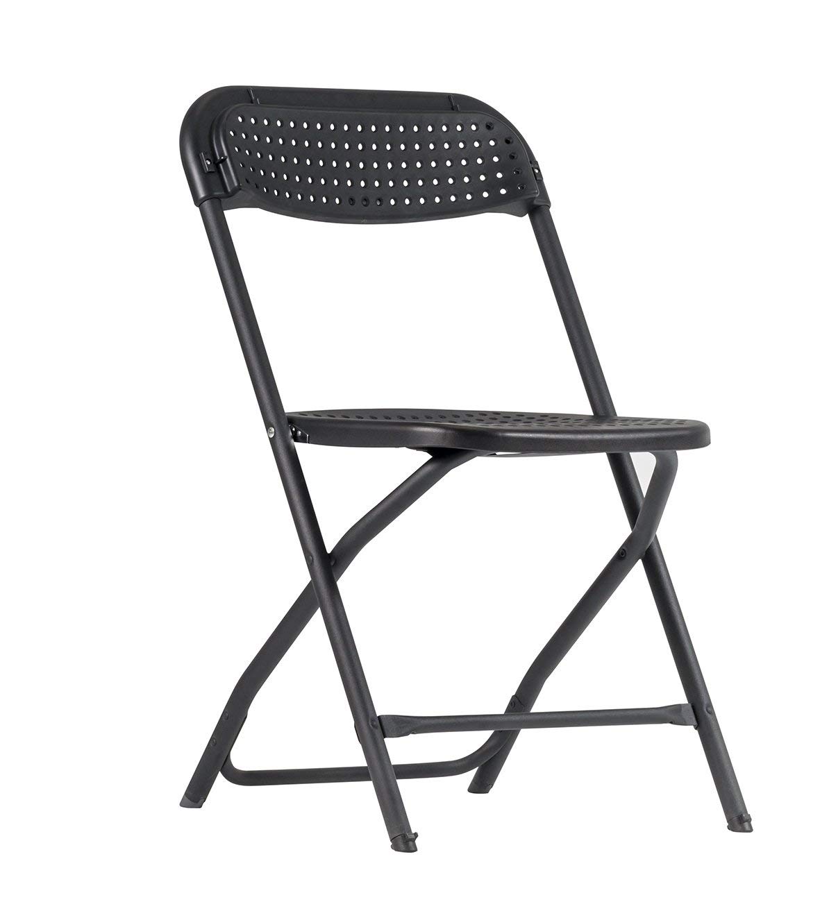ThinkPro Extra Wide Folding Chair, Modern European Design, Black ...