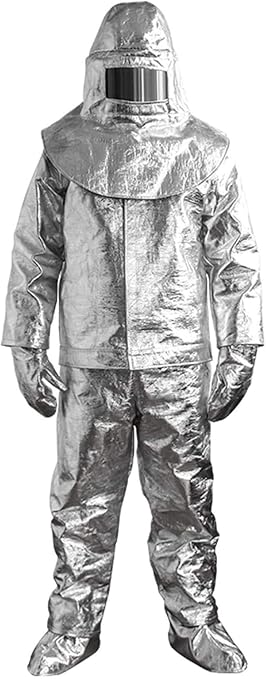 Pusaman Aluminum Foil Fireproof Suit, 1000 ℃ Degree Heat Resistant ...