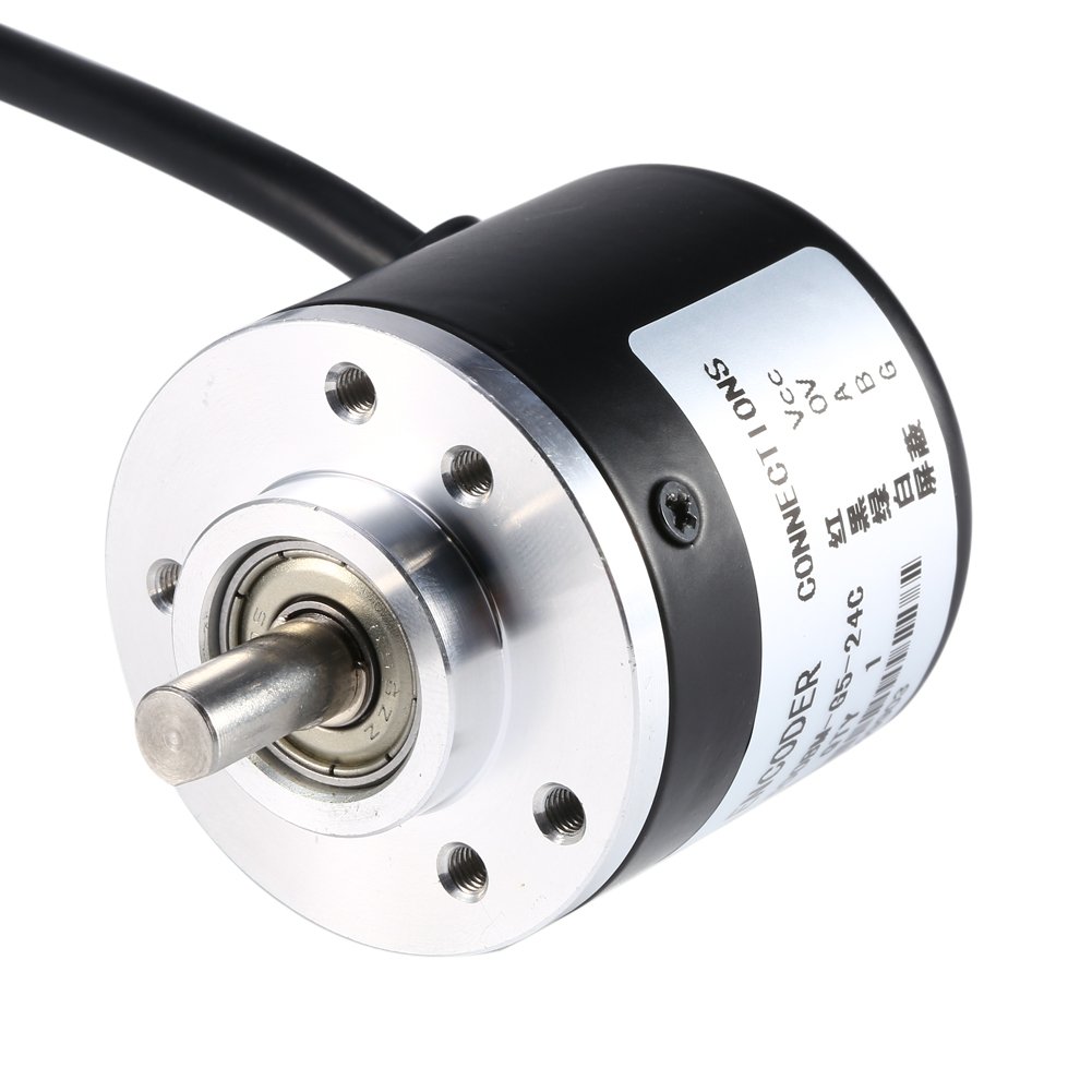 Rotary Encoder, 600P/R Photoelectric Incremental Rotation Encoder 5-24V ...