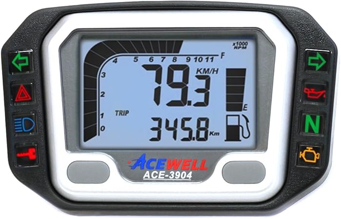 Amazon.com : Acewell 3904 Digital LCD Multifunction Speedometer ...
