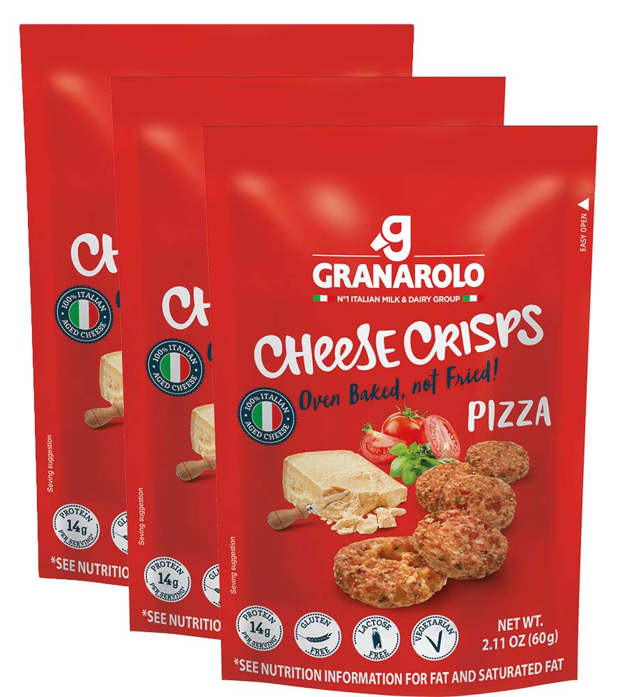 Amazon.com : Granarolo Italian Cheese Crisps Pizza Flavored - 2.11 oz ...