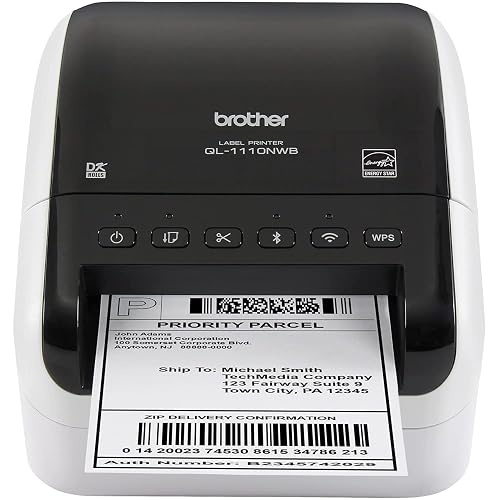 Brother QL-1110NWB Label Maker, Shipping Labeller, Wireless, PC ...