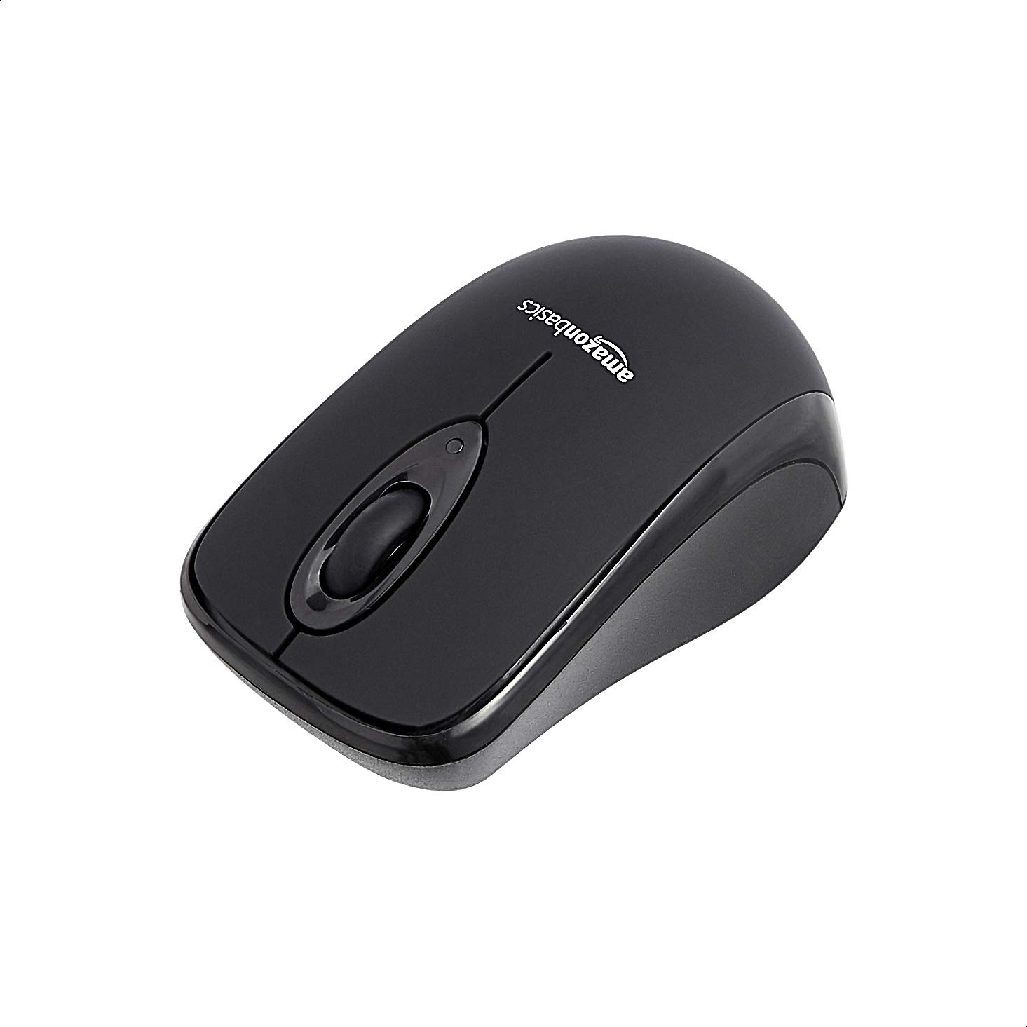 Amazon Basics Wireless Computer Mouse with USB Nano Receiver - Black ...