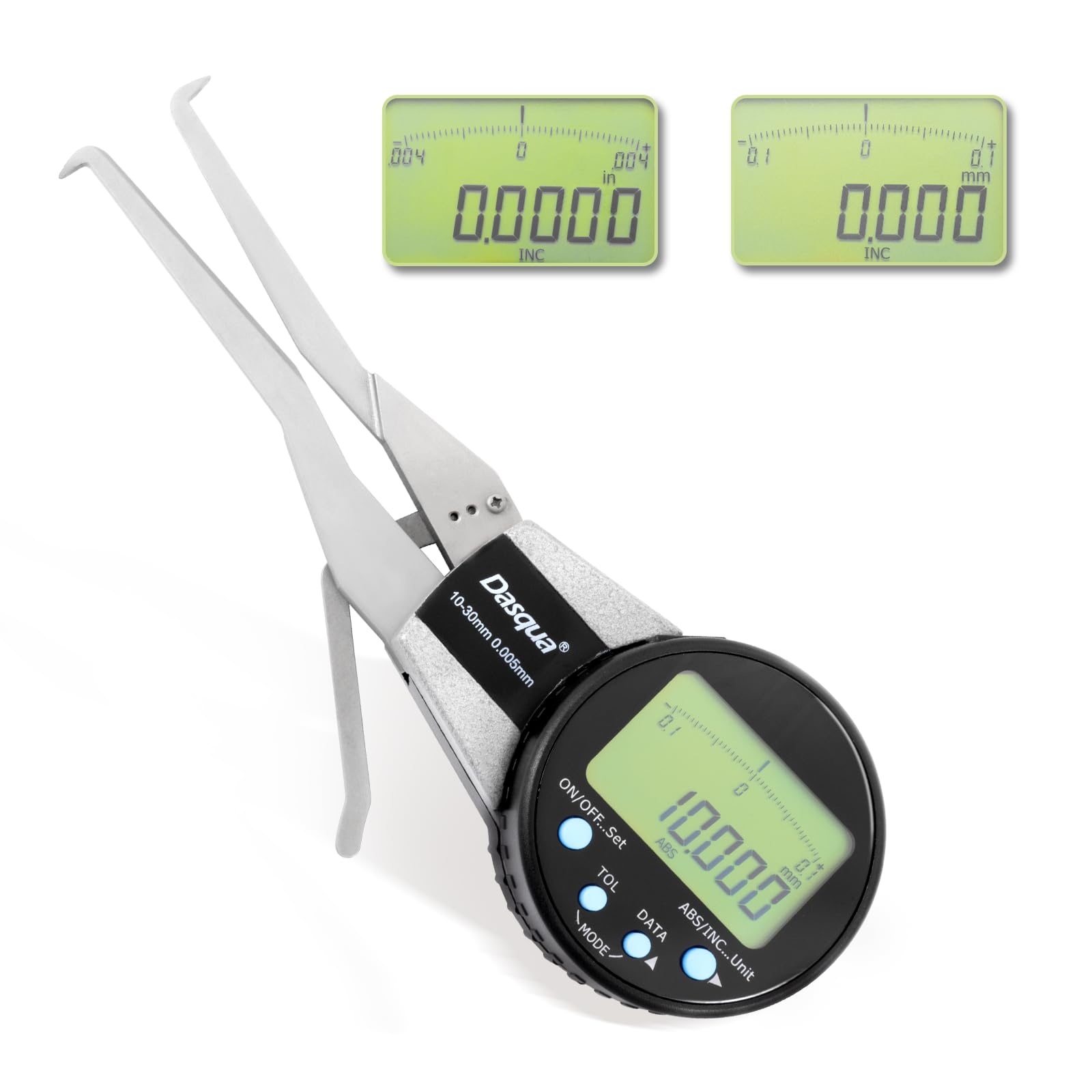 Dasqua Digital Internal Caliper Gage with 0.200"-1" /1.200"-2"/0.400"-1 ...