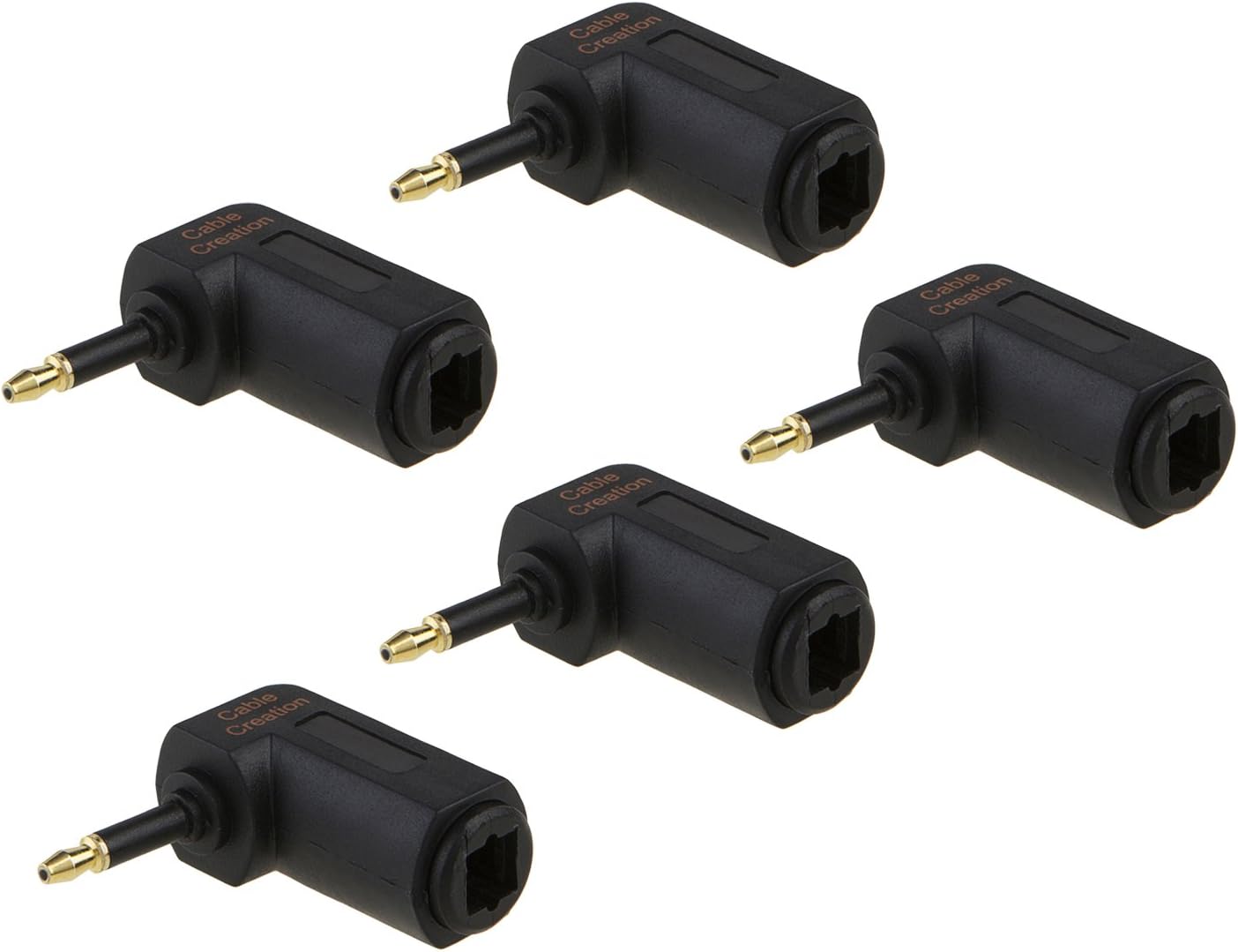 Amazon.com: Right Angle Toslink Adapter,CableCreation [5-Pack] Toslink ...
