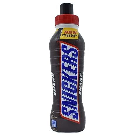 Snickers Chocolate Milk Drink with Peanut and Caramel Flavour - 350ml ...
