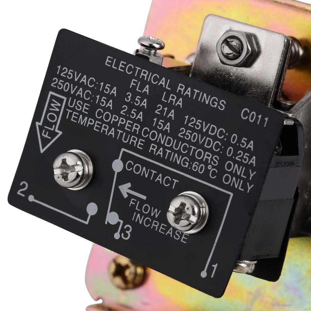 Water Switch, pc AC250V 10Bar Brass Water Flow Switch Paddle Control ...