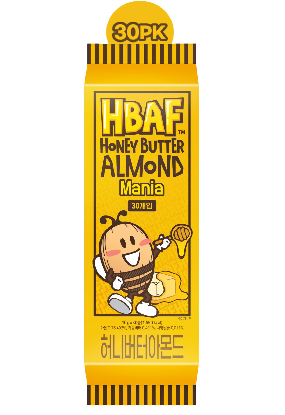 Mua [Official Gilim HBAF] Honey Butter Mania 30 Pack, Korean Honey Butter Seasoned Almond Nuts ...