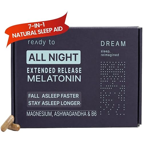Dream Natural Sleep Aid for Adults | 7 Hour Time Release Melatonin ...