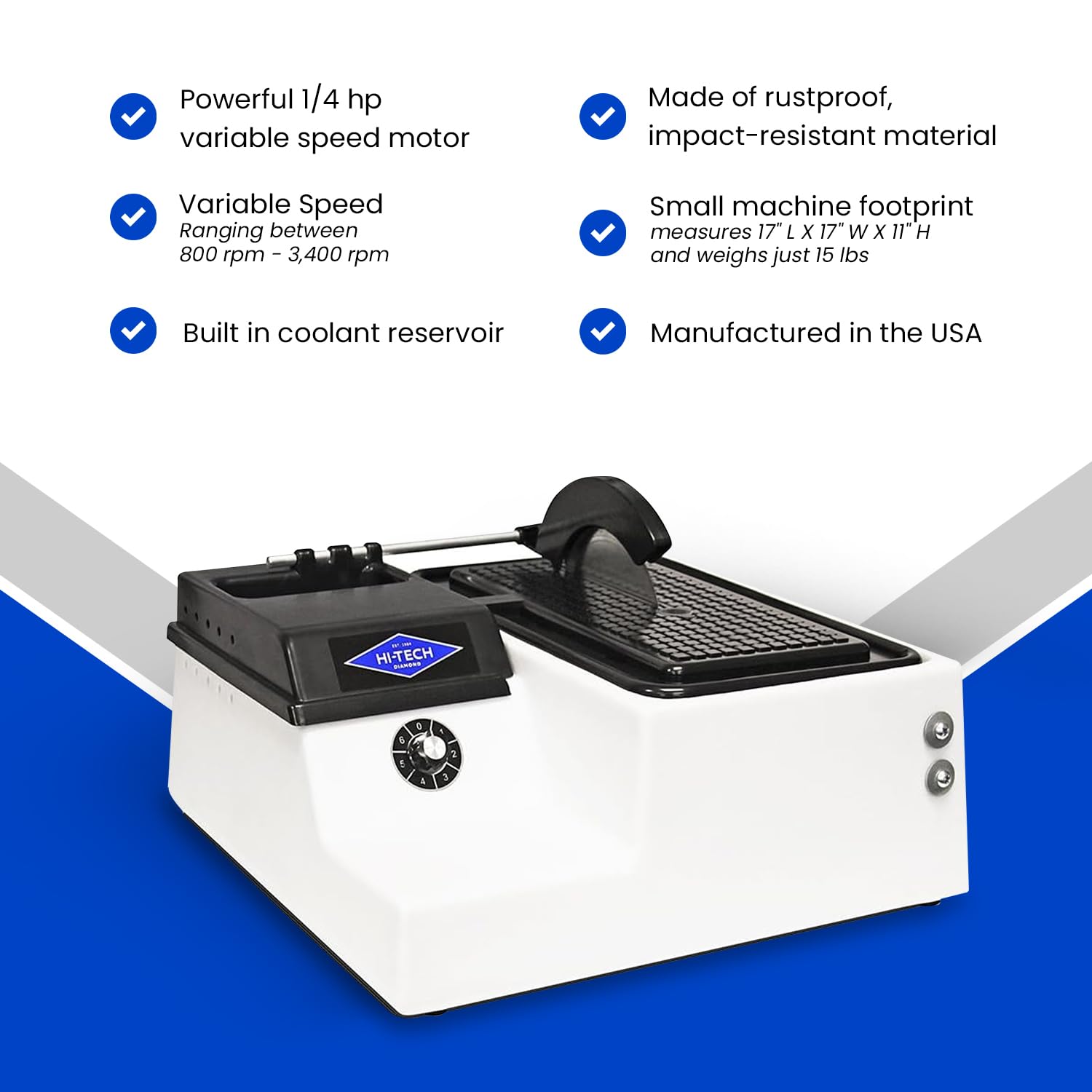 Hi-Tech Diamond - 6" Lapidary Saw - Lapidary Equipment Rock, Stone ...
