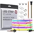 Amazon.com: BTF-LIGHTING FCOB WS2811 IC RGB COB LED Strip Flexible High Density Uniform Chasing ...