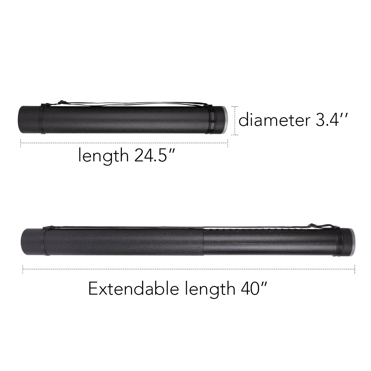 Mua TRANSON Poster Documents Storage Tube 24"-40" Extendable for ...