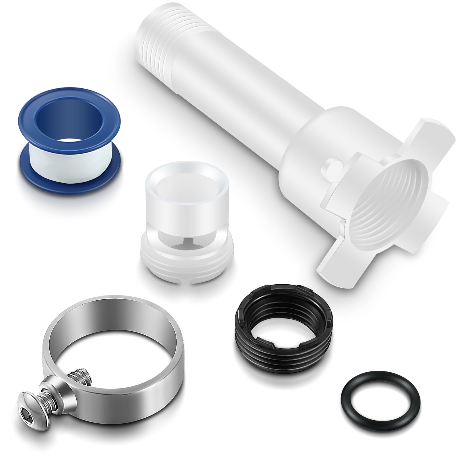 Dreyoo Four in One Tub Spout Adapter, Bathtub Faucet Spout Adapter Slip ...