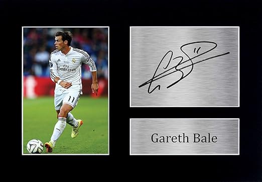 HWC Trading Gareth Bale Signed A4 Printed Autograph Real Madrid Print ...