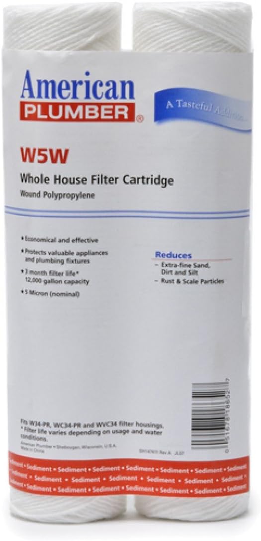 Amazon.com: American Plumber W5W Wound Whole House Sediment Filter ...