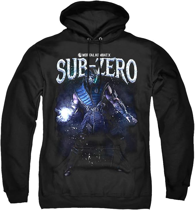 Amazon.com: Mortal Kombat Sub-Zero Unisex Adult Pull-Over Hoodie: Clothing