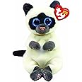 Amazon.com: TY Beanie Babies – Soft Toy Miso The Cat 15 cm, Grey ...